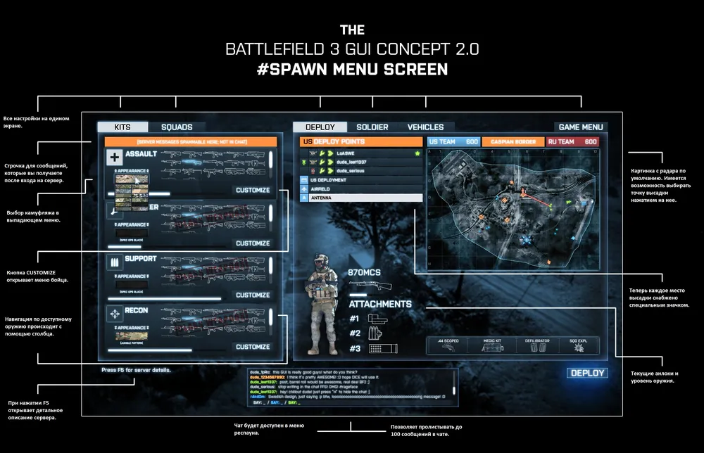Концепт нового интерфейса — Battlefield 3 — Игры — Gamer.ru: социальная ...